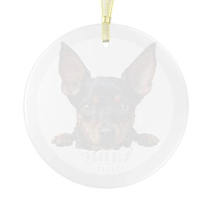 Miniature Pinscher Ornament, Min Pin Dog, Miniature Pinscher Dog ...