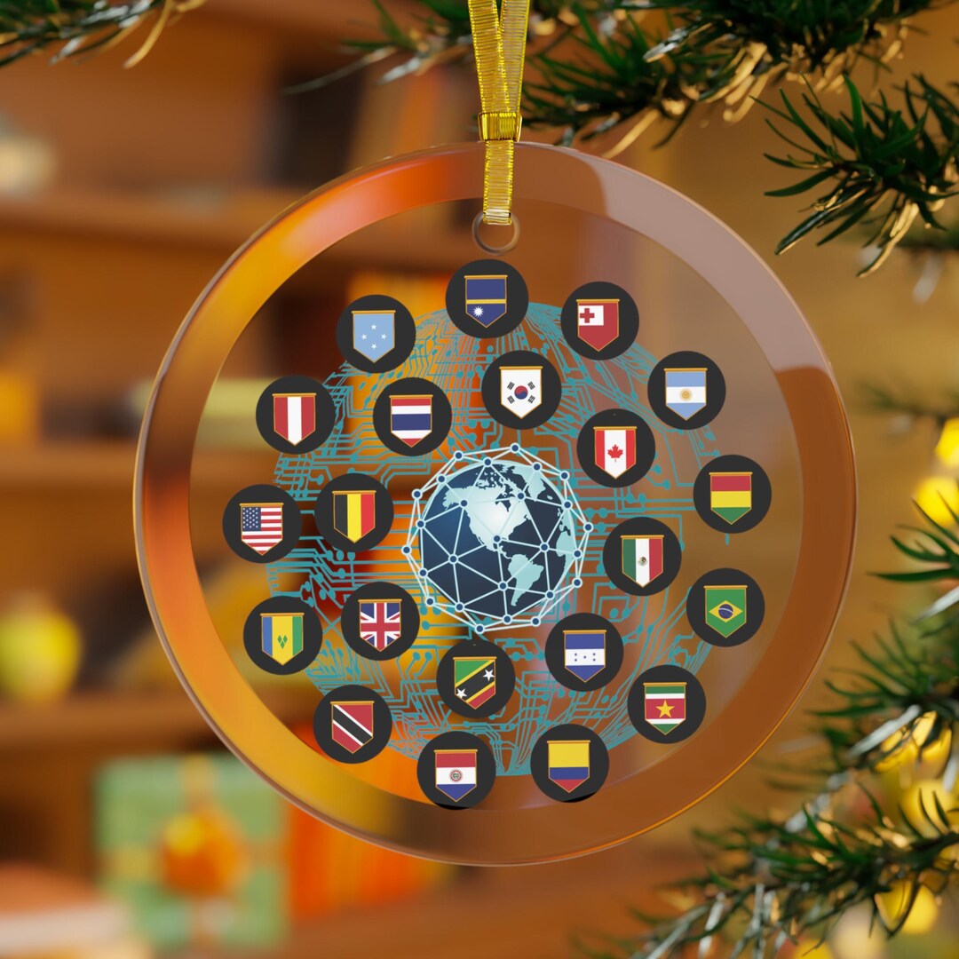 World Flags Ornament, World Flags Gift, Flags of the World, Travel ...