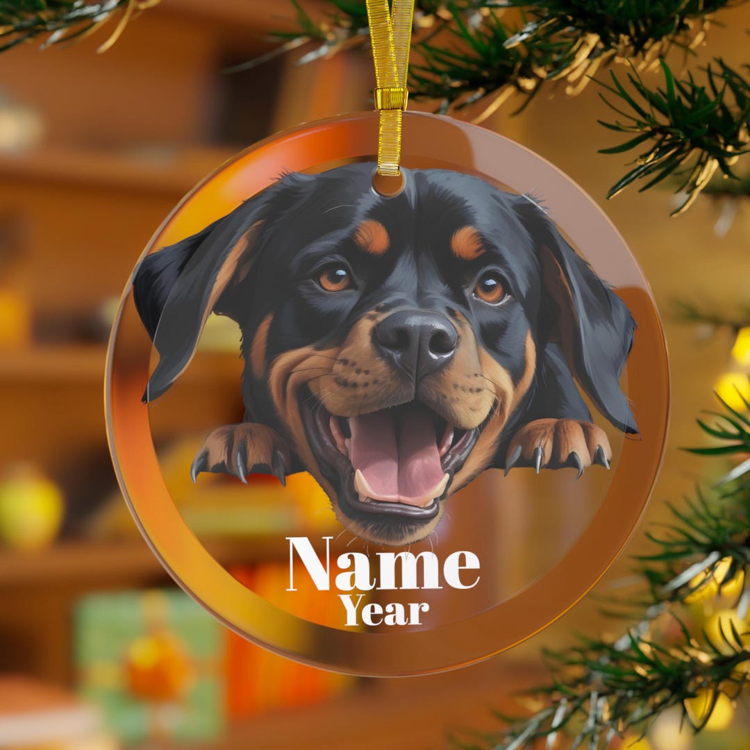 Rottweiler Ornament, Rottweiler Dog Gifts Rottie Mama, Rottie Dad ...