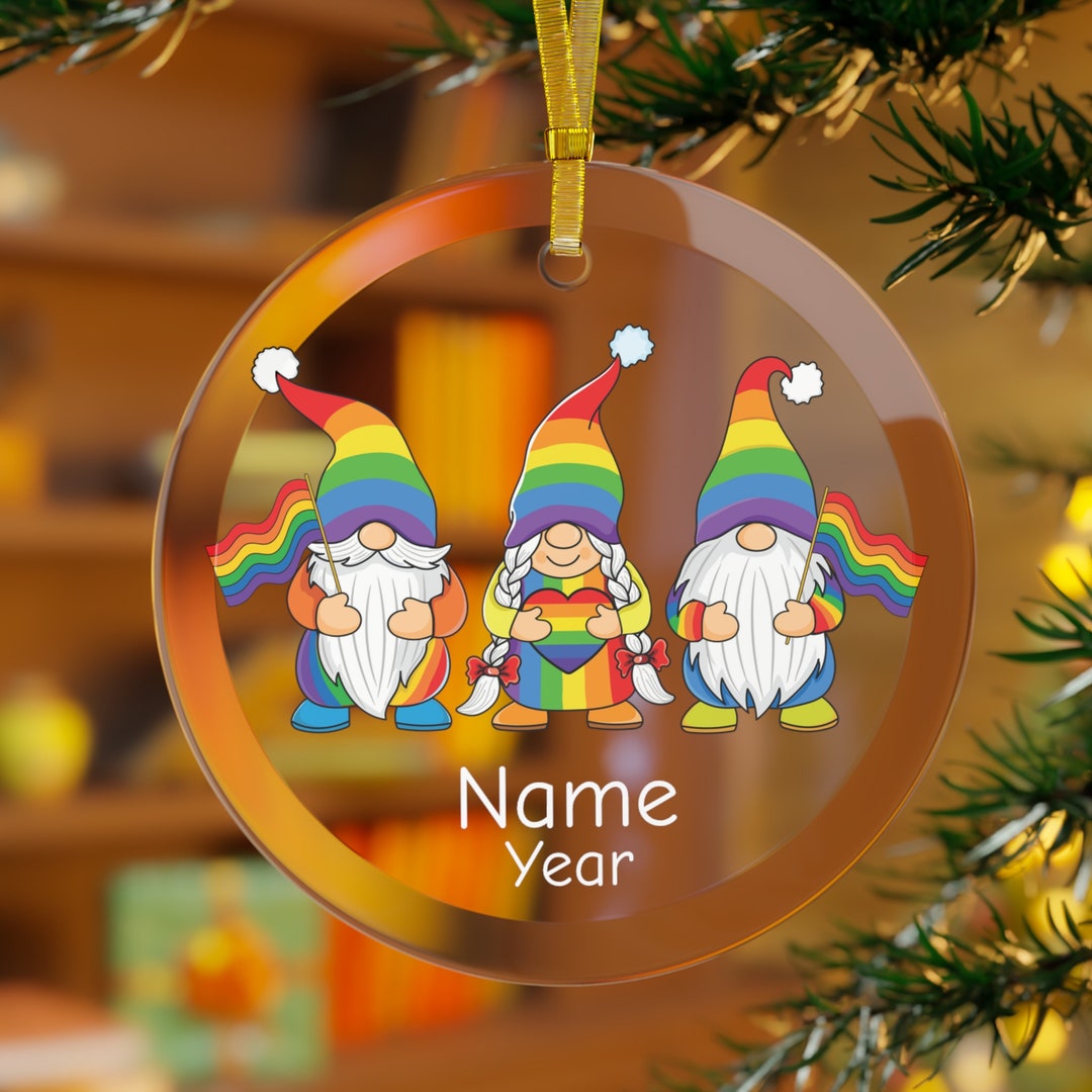 Gay Pride Ornament, Gnome Ornament, Gay Pride Gnome, LGBT Gnome ...