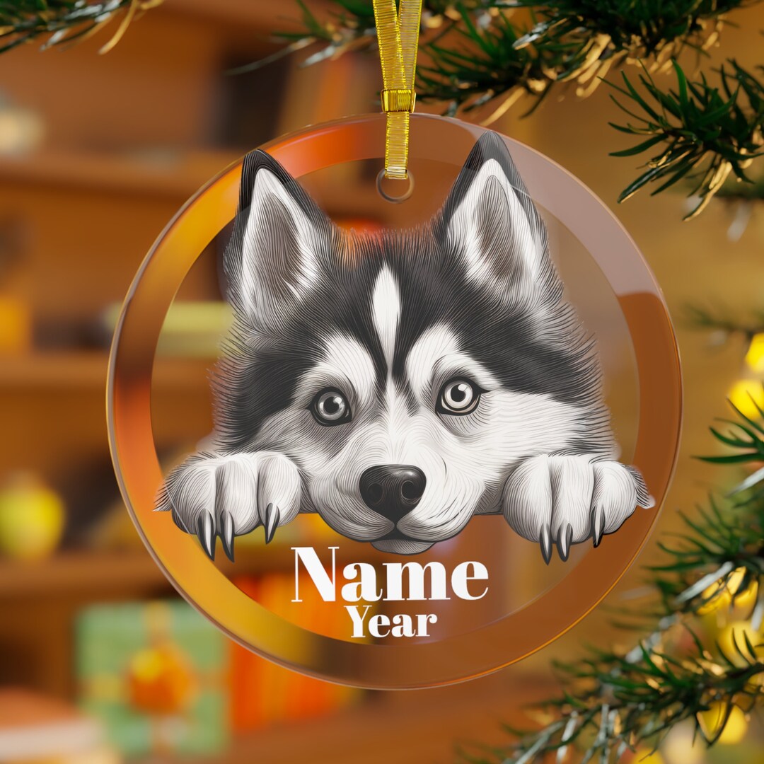 Husky Ornament, Siberian Husky Dog, Husky Gifts, Husky Memorial, Husky ...