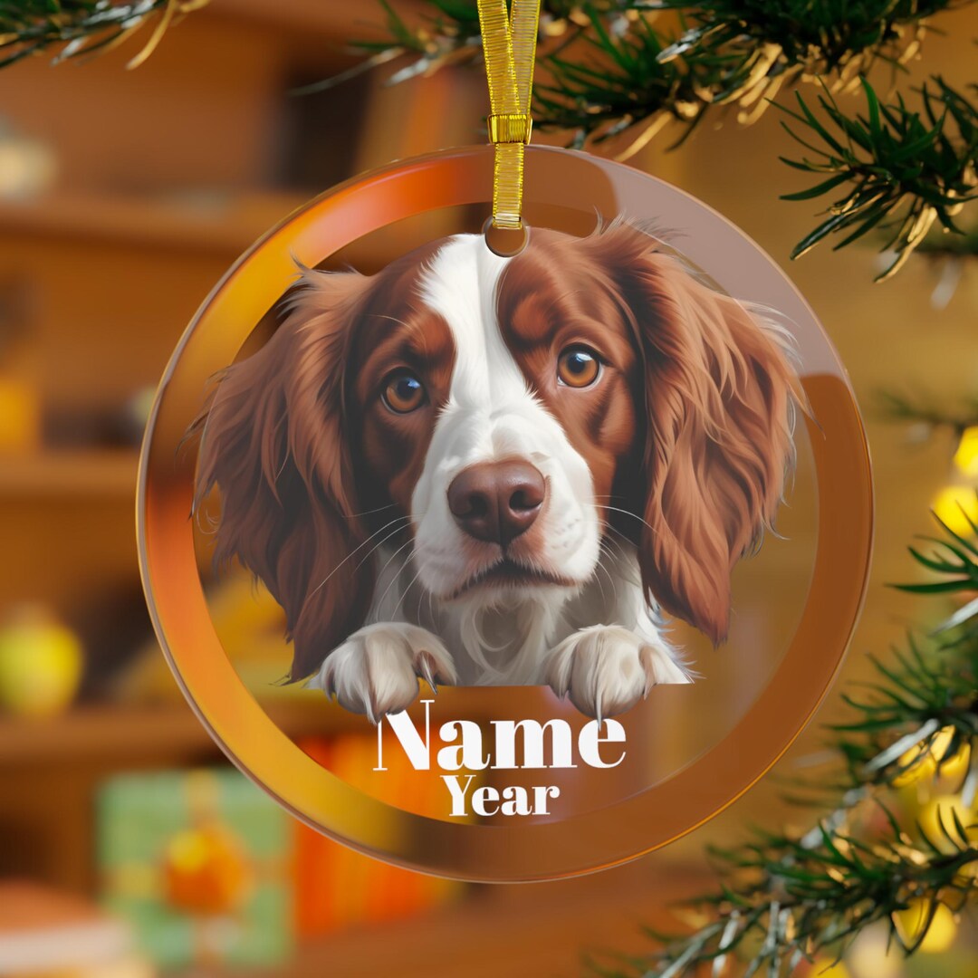 Irish Red and White Setter Ornament, Irish Setter Dog, Irish Red Setter ...