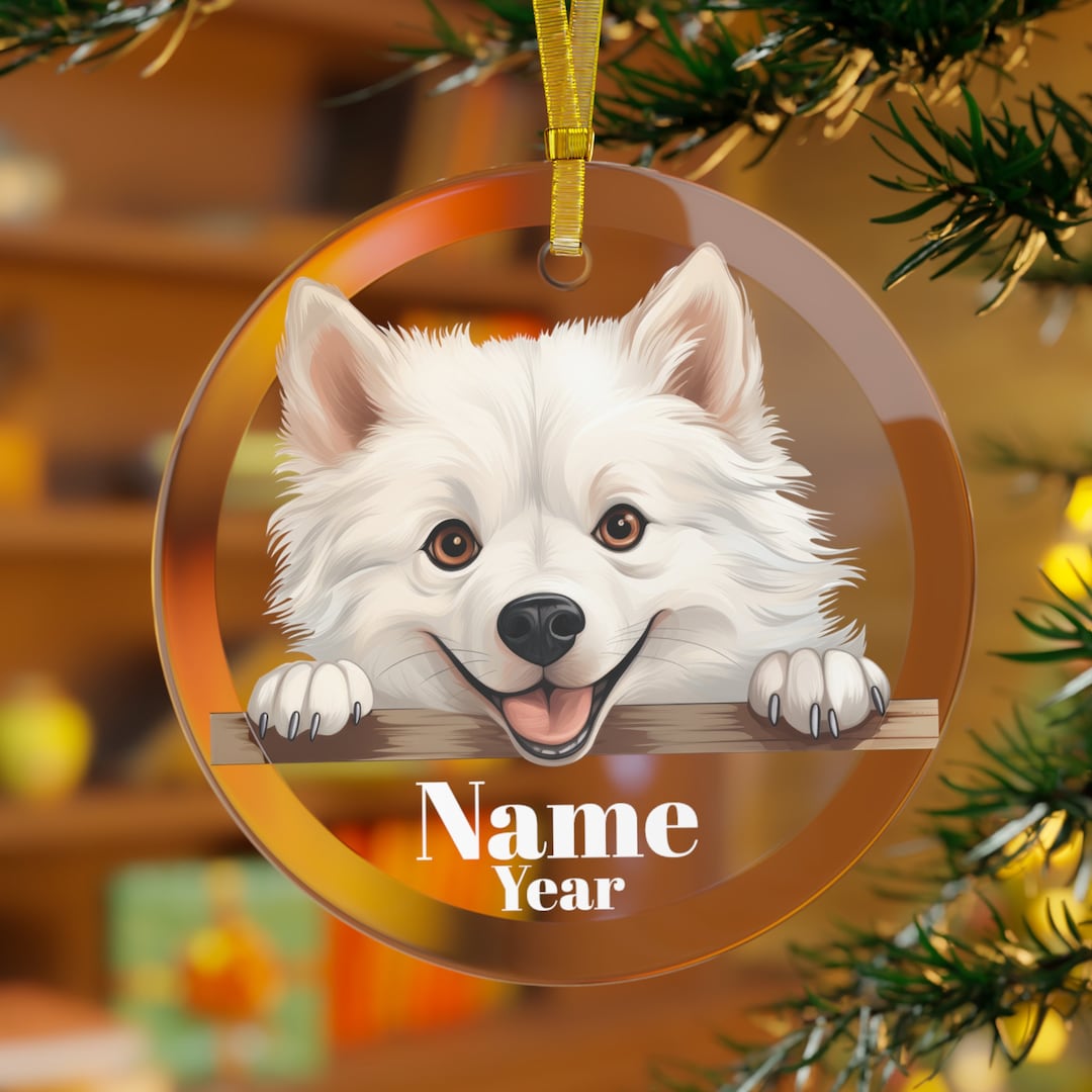 American Eskimo Ornament, American Eskimo Dog, American Spitz Gift ...