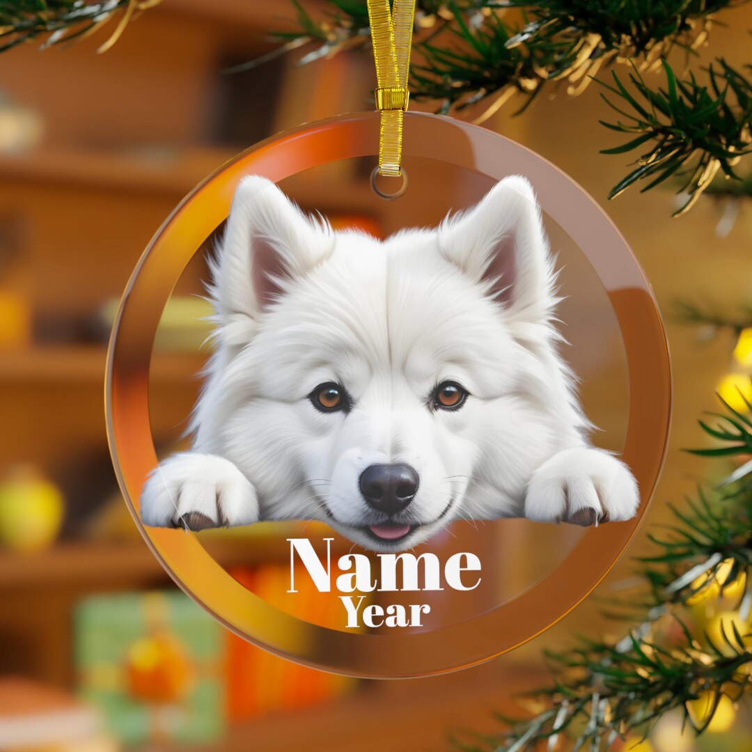 American Eskimo Ornament, American Eskimo Dog, American Spitz Gift ...