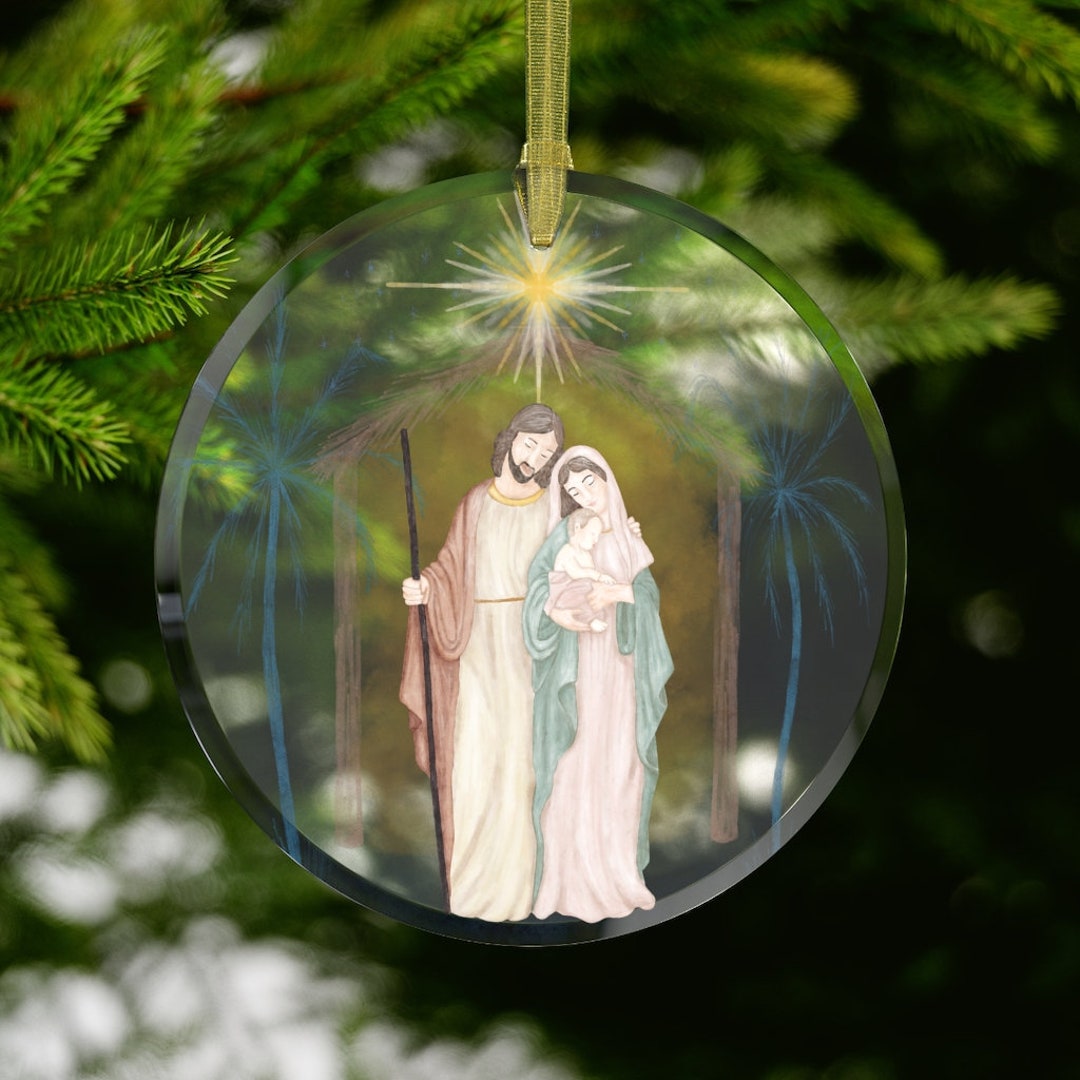 Nativity Ornament, Nativity Christmas Ornament,bethlehem Star,baby ...