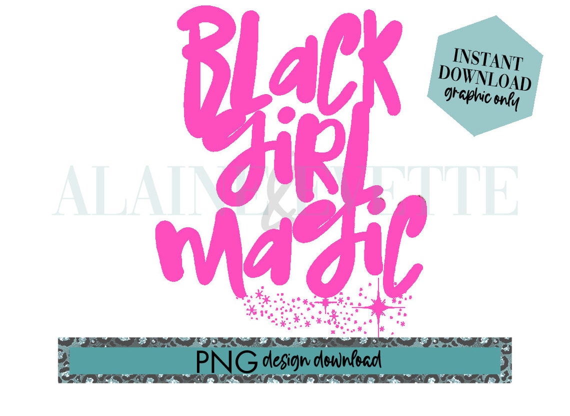 Black Girl Magic Clipartback Girl Pngblack Girl - Etsy