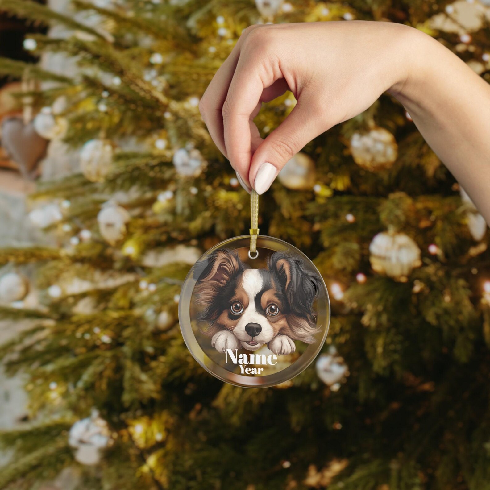 Papillon Ornament,papillon Dog,butterfly Dog, Papillon Gift,papillon ...