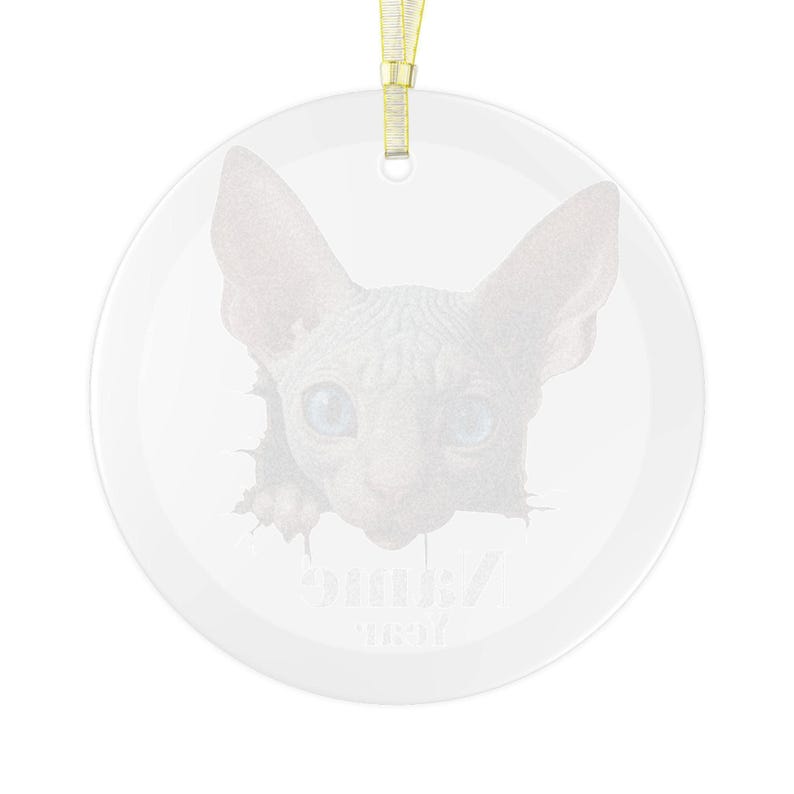 Sphynx Cat Ornament, Hairless Sphynx Cat Gifts, Sphynx Cat Christmas ...