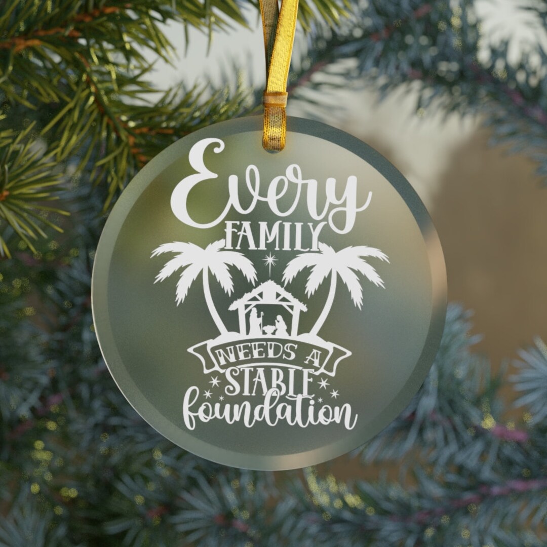 Every Family Stable Foundation Nativity Christmas Ornament Nativity ...