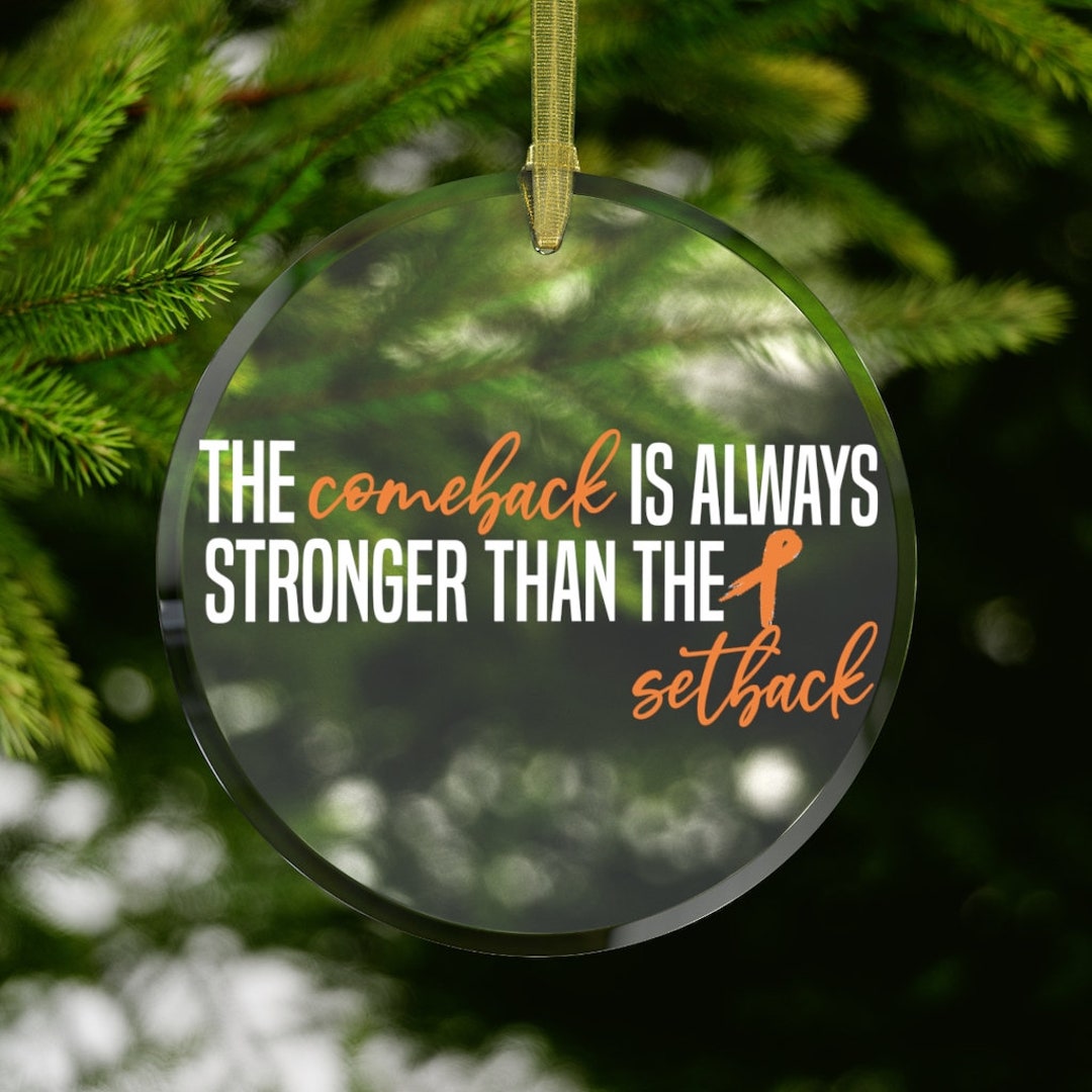 Leukemia Cancer Ornament,leukemia Christmas Ornament, Leukemia Glass ...