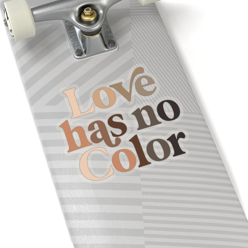 Love Has No Color Sticker Vinyl Decal Melanin Shades | Etsy