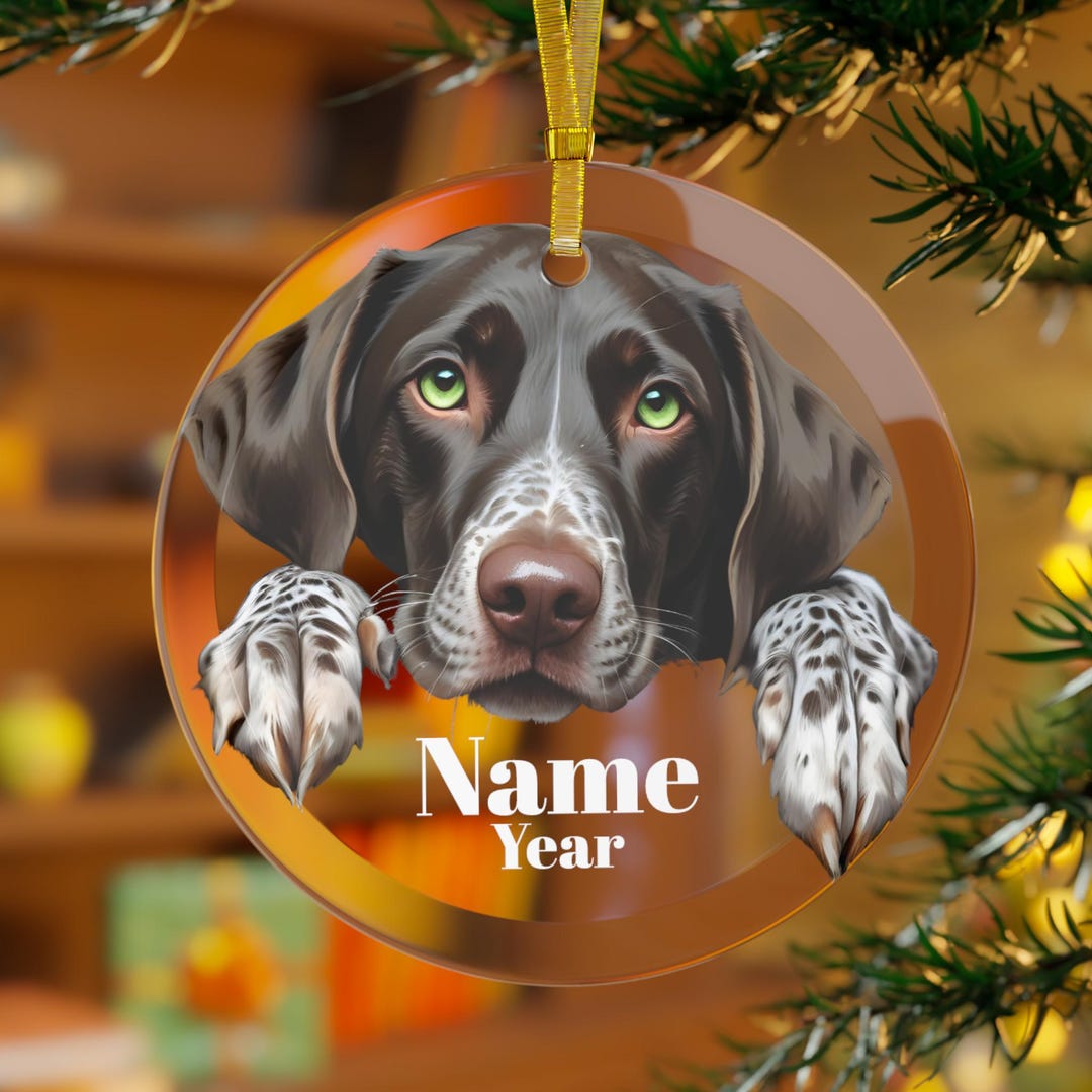 German Shorthaired Pointer Ornament, GSP Dog, German Pointer Dog Gifts ...