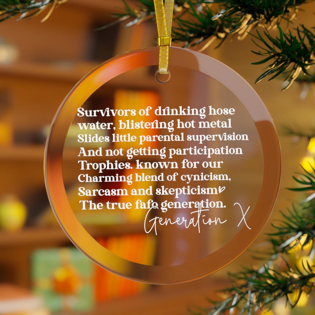 Gen X Ornament, Generation X: Hose Water Slides FAFO Trophies, Funny ...