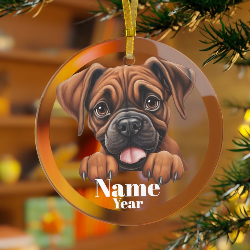 Boxer Dog Ornament - Etsy