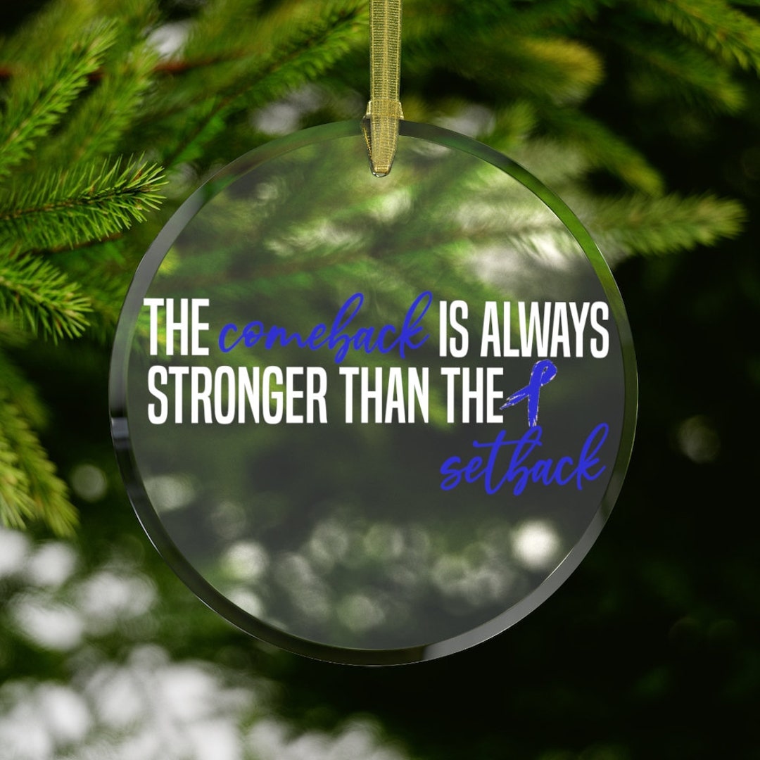 Colon Cancer Ornament, Colon Cancer Christmas Ornament,colon Cancer ...