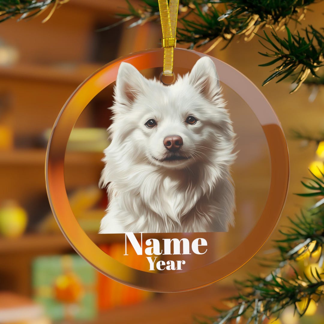 American Eskimo Ornament, American Eskimo Dog, American Spitz Gift ...