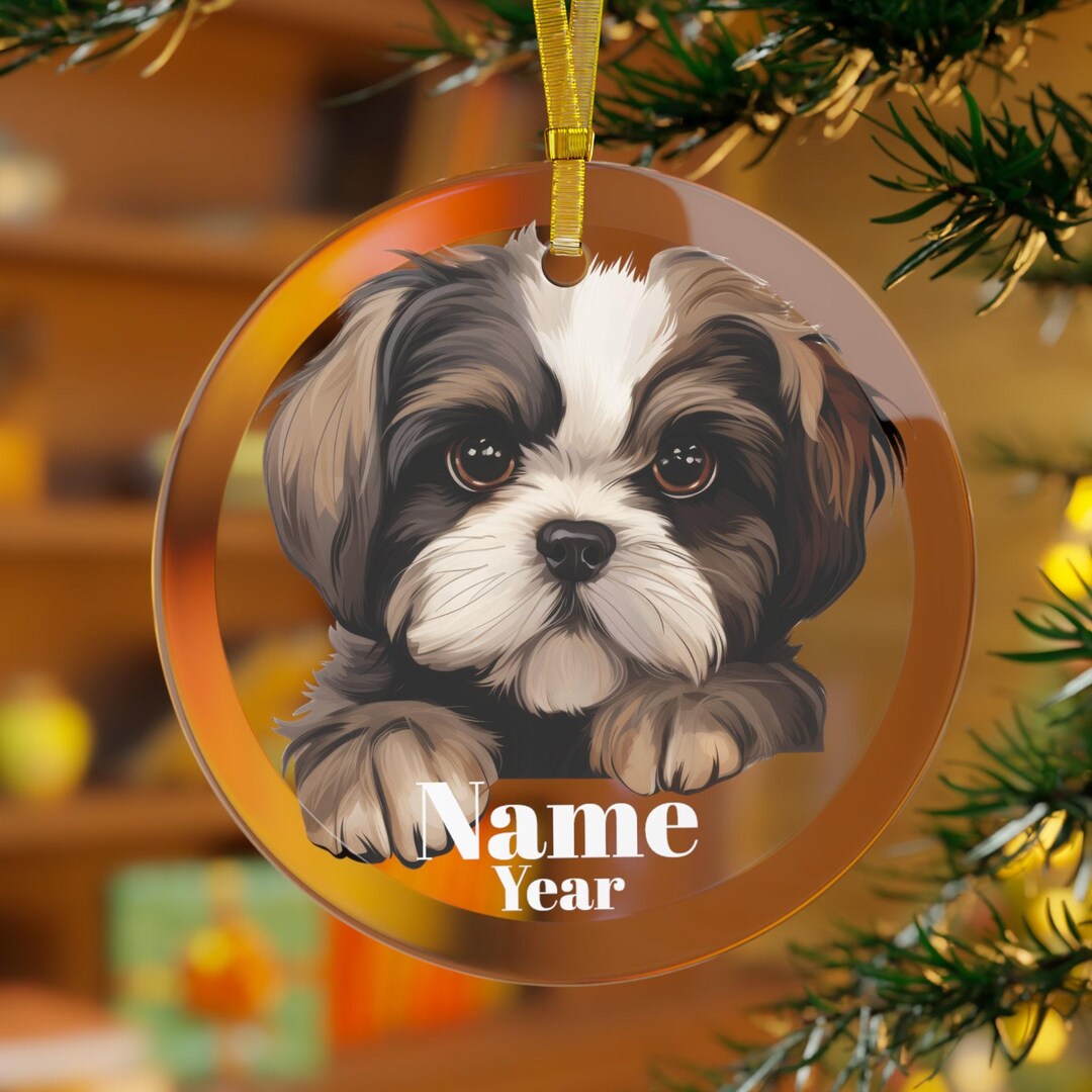 Shih Tzu Ornament, Shih Tzu Dog, Shih Tzu Gifts, Shih Tzu Memorial ...