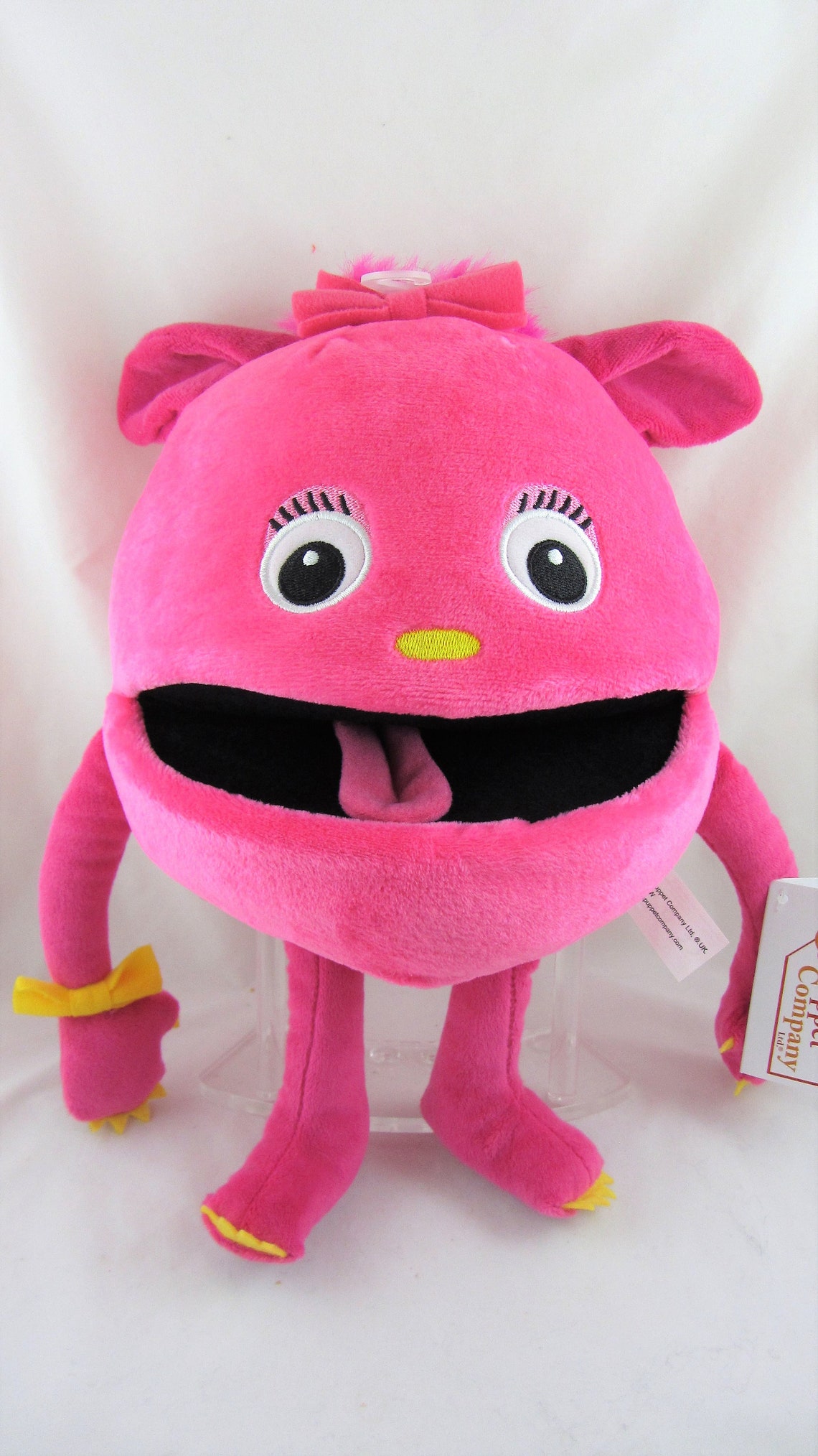 Large Baby Pink Monster Hand Puppet Childrens New with Tags | Etsy