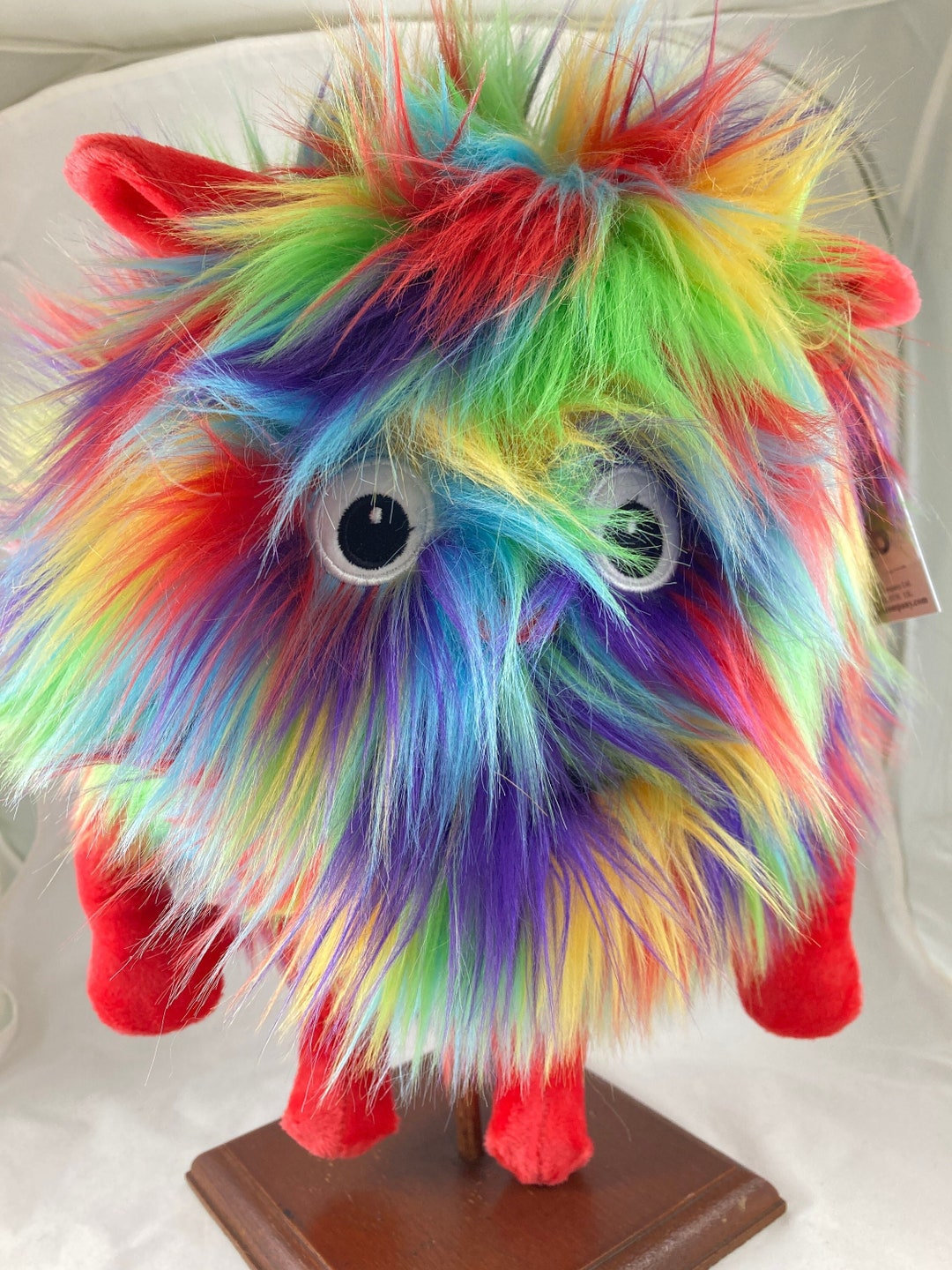 Large Rainbow Monster Round Hand Puppet Rainbow Hair New With Tags - Etsy