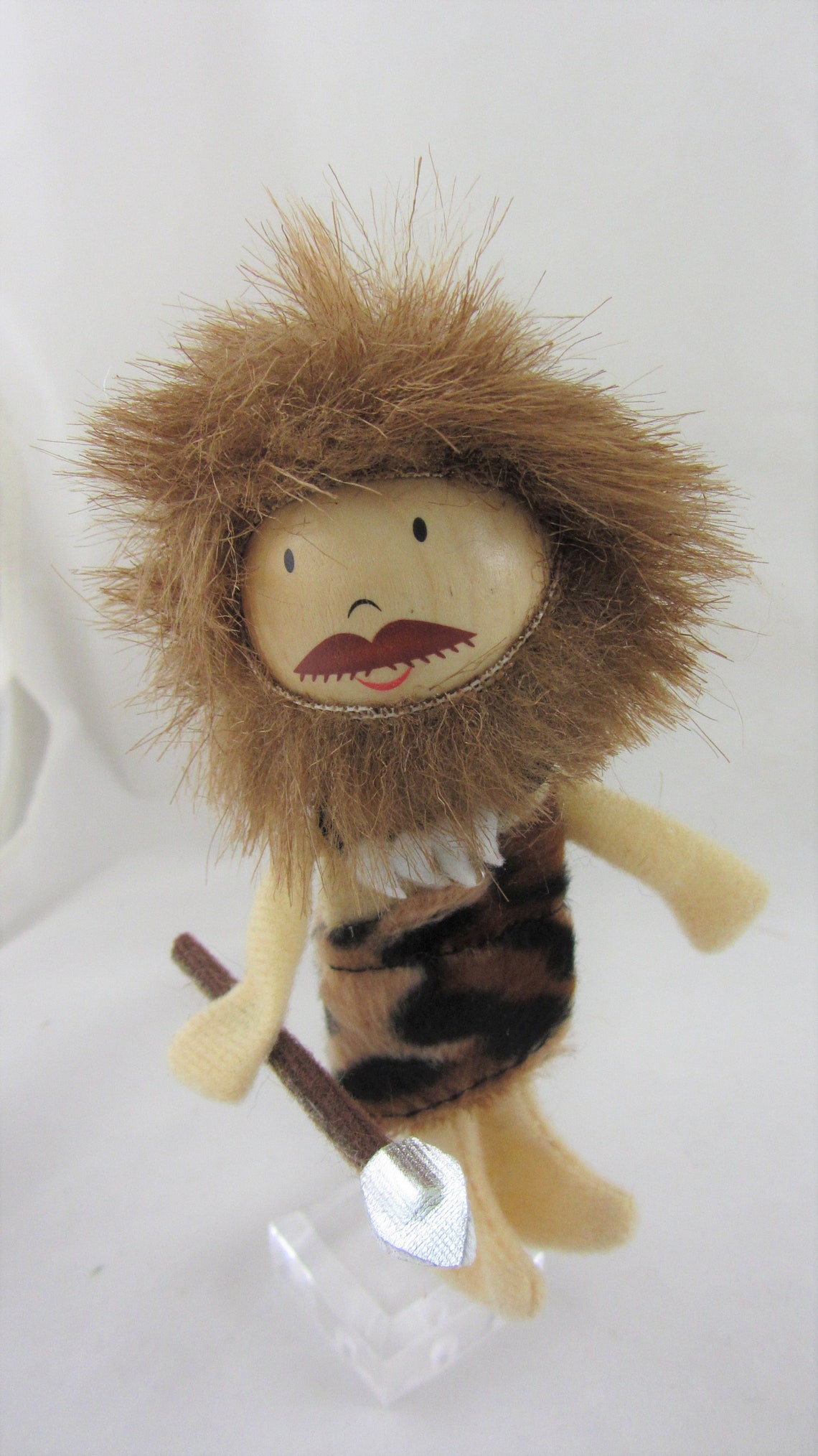 Caveman and Triceratops Dinosaur Finger Puppet Set Age 3 - Etsy