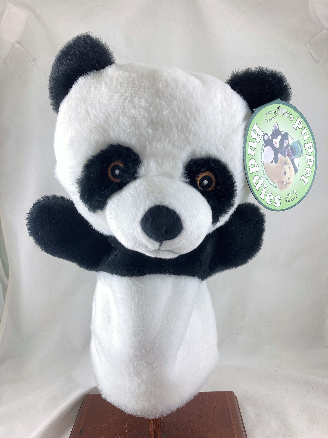 Panda Bear Hand Puppet New With Tags Made From Recycled - Etsy UK