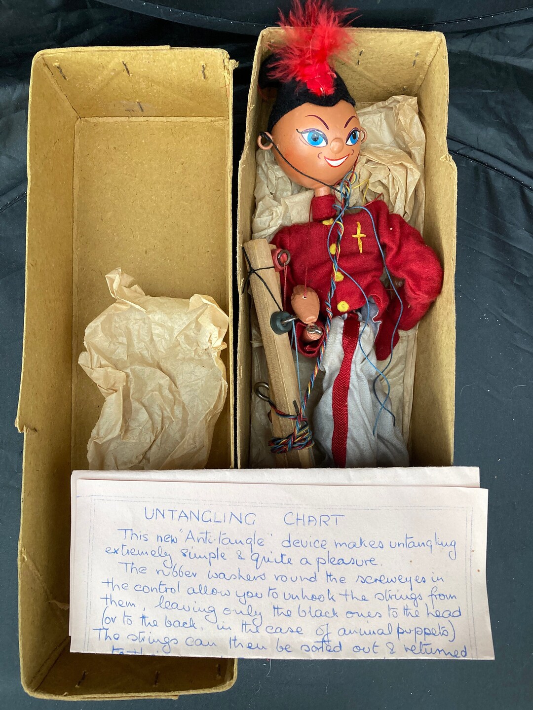 Pelham Puppet Fritzi Soldier 1950s Vintage Marionette Correct Box With ...