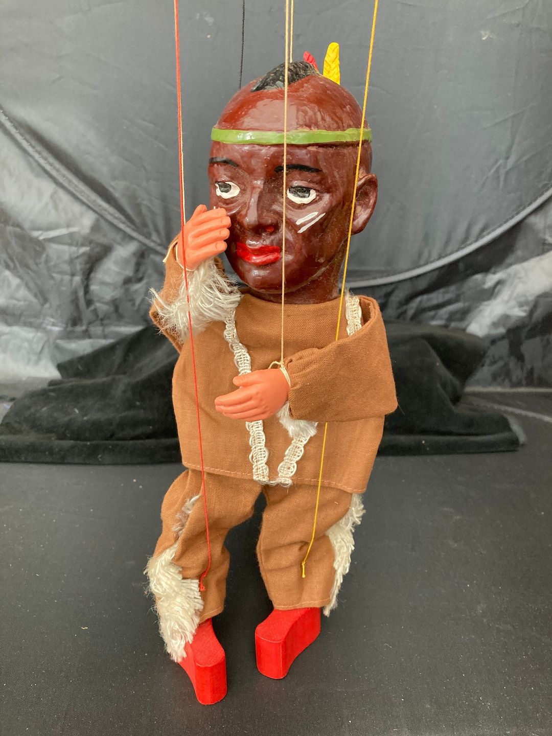 RARE Barnsbury Puppets Native American Marionette England With Original ...