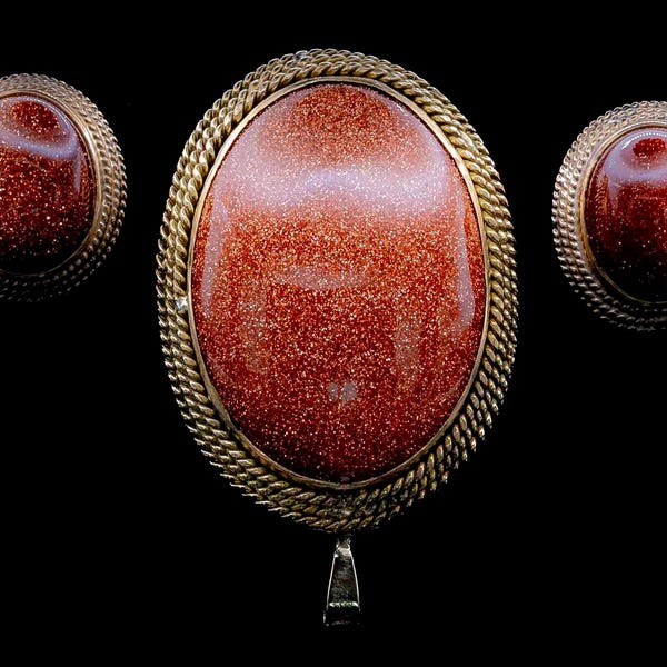 Goldstone Vintage Jewelry - Etsy