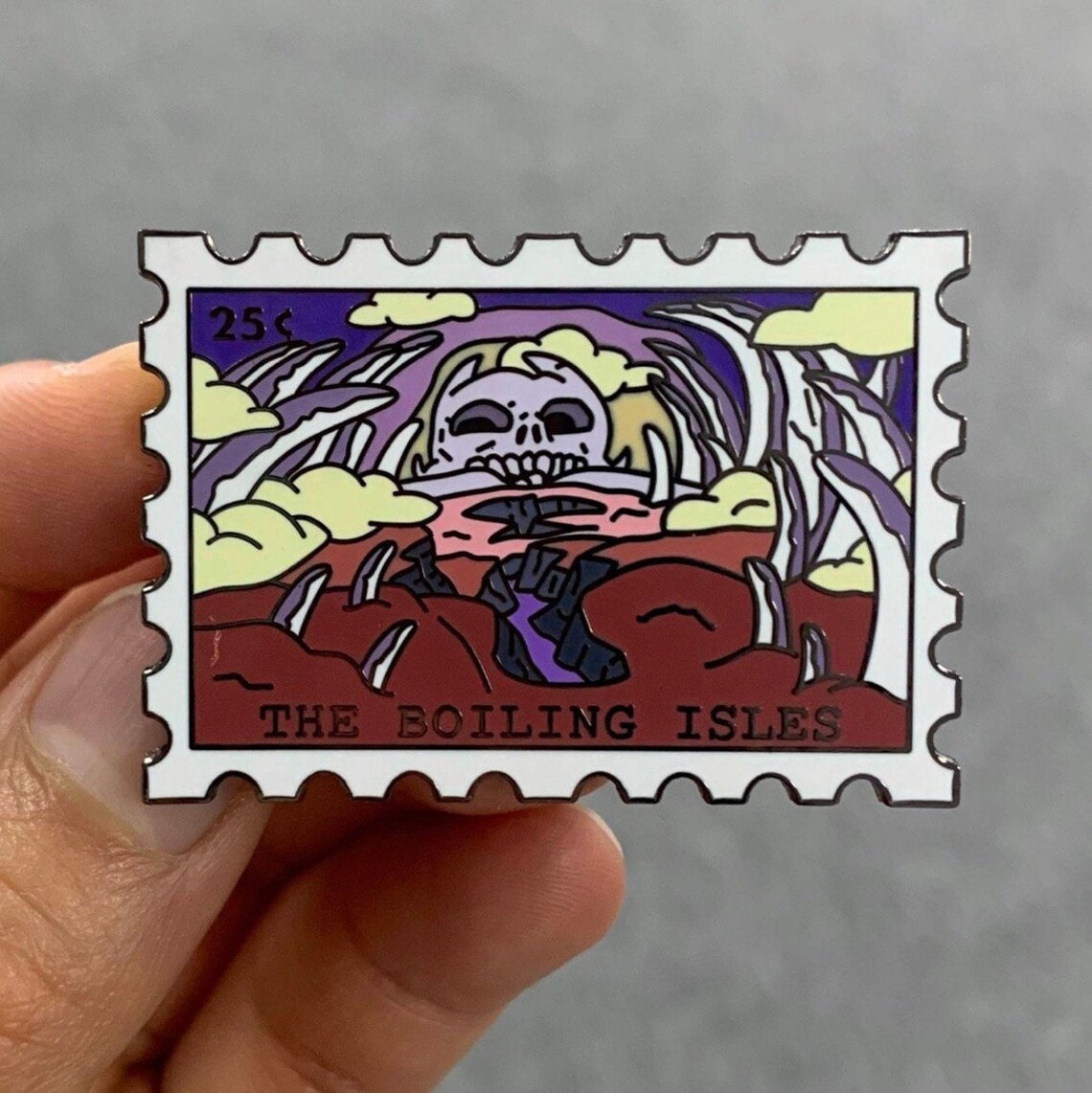 The Boiling Isles Stamp Enamel Pin the Owl House Pin Eda - Etsy