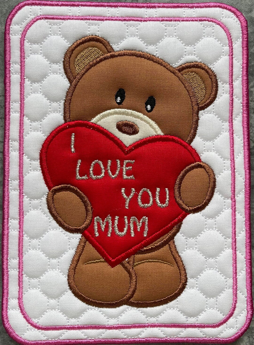 ITH Quilted Mothers Day Mug Rugs - Etsy