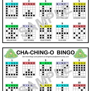 Collection "seasons" BINGO Card Patterns for Really Fun BINGO Games ...