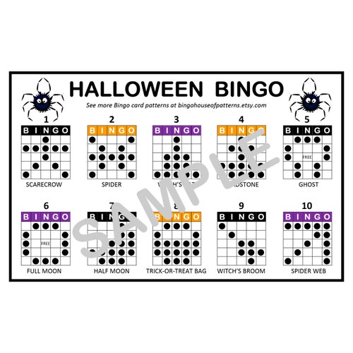 Halloween Bingo - Etsy