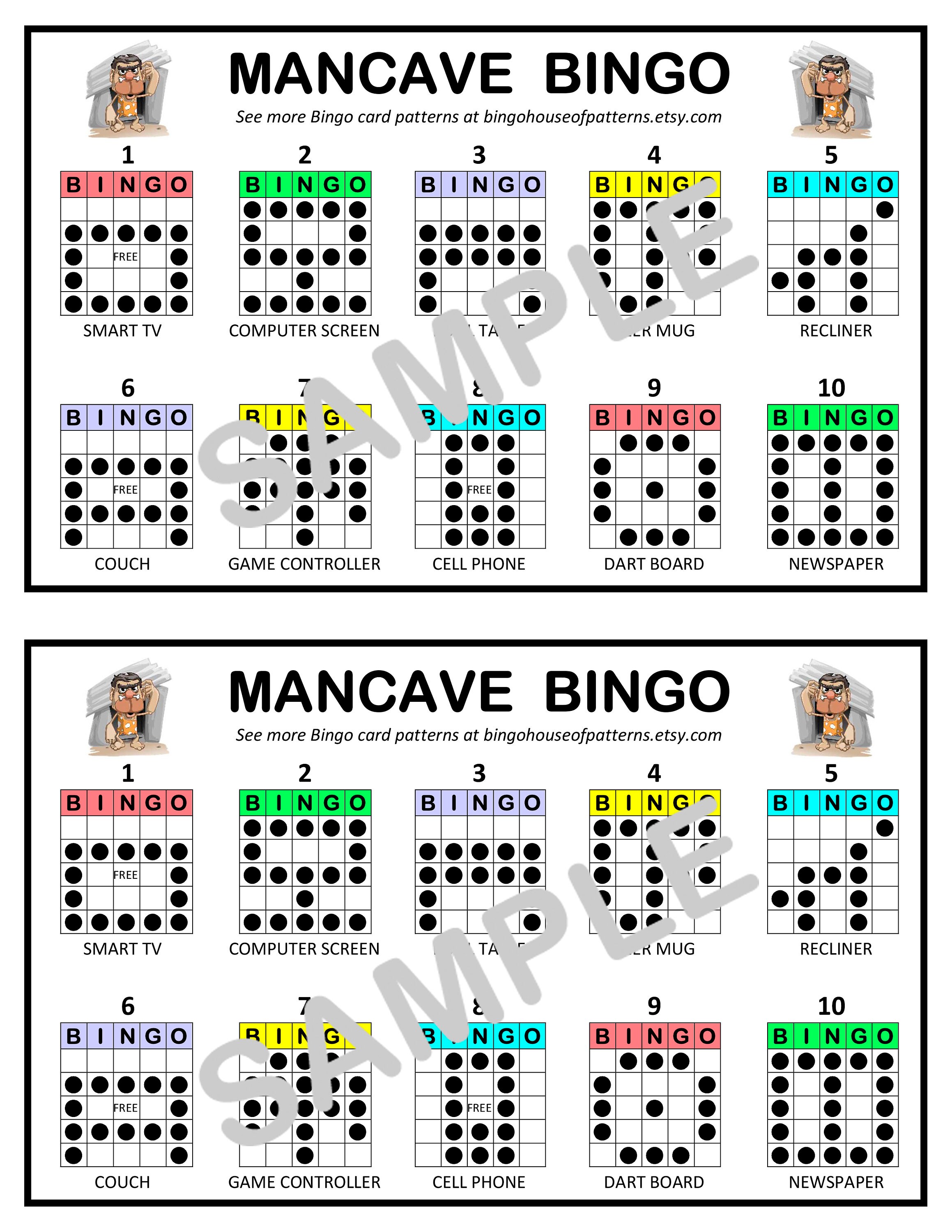 Collection "everyday People" BINGO Card Patterns for Really Fun BINGO ...