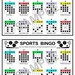 Sports BINGO Card Patterns for Really Fun BINGO Games - Bingo Cards - Etsy