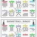Basketball BINGO Card Patterns for Really Fun BINGO Games - Bingo Cards ...