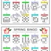 Spring BINGO Card Patterns for Really Fun BINGO Games - Bingo Cards - Etsy