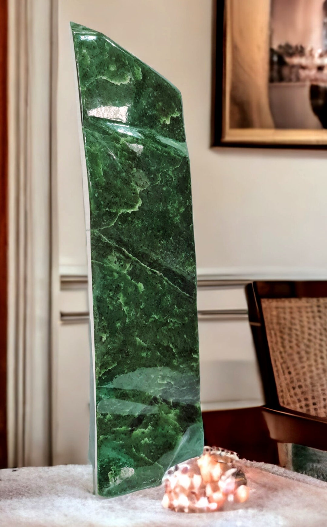 22.890 Kg Superb Large Emerald Green Nephrite Jade Polished Tumble ...