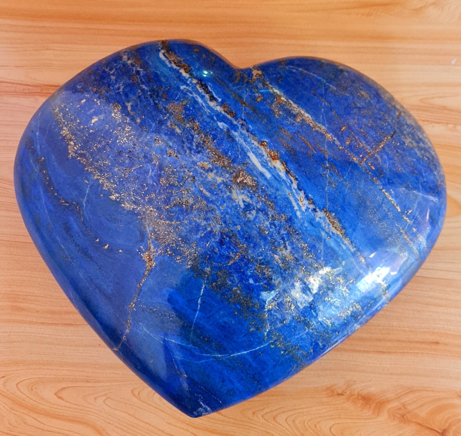 15.100 Kg XXL Museum Size High Grade Madani Lapis Lazuli Polished Heart ...
