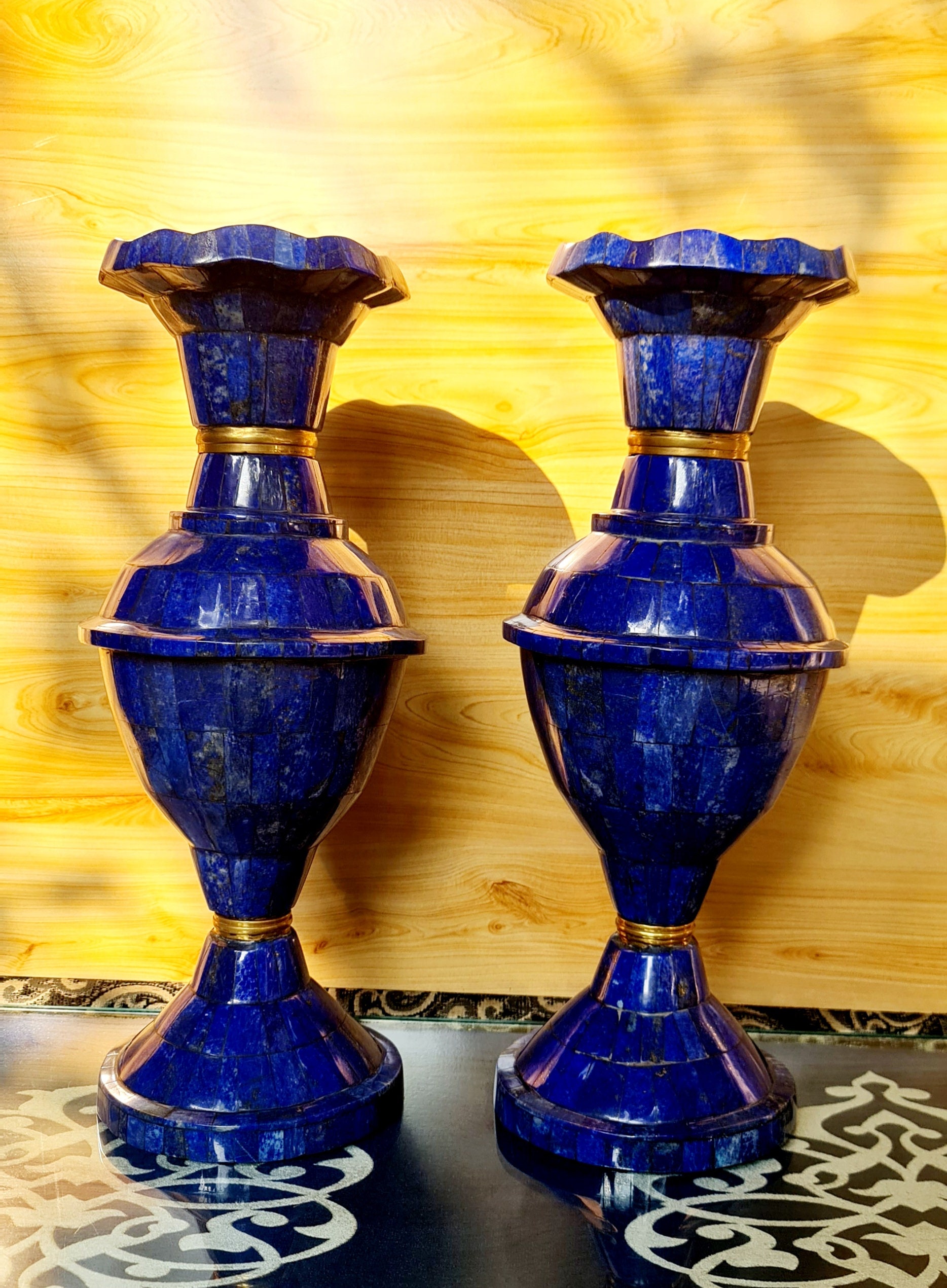 13.3 Inch Tall XXL Handcrafted High Quality Lapis Lazuli Pair - Etsy