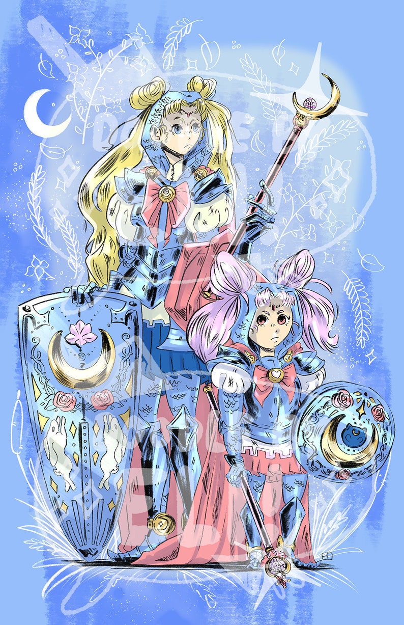 DND Sailor Scouts Digital Illustration Print Paladins - Etsy