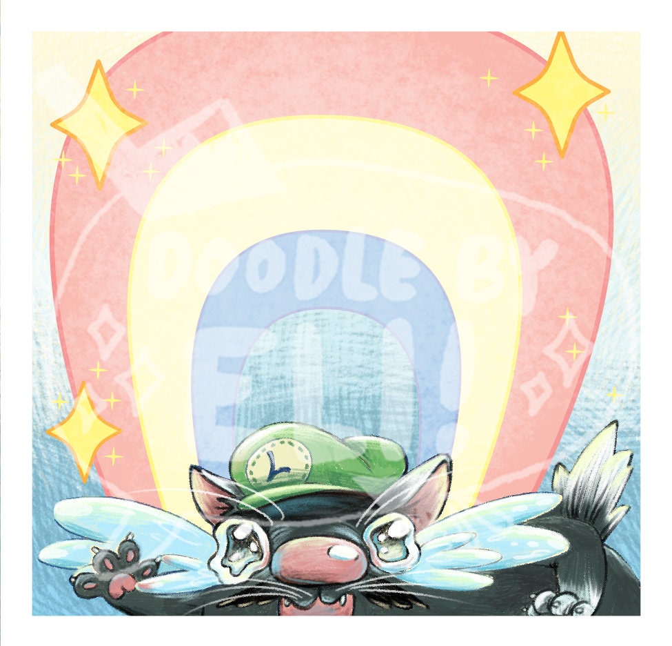 Cute Cat Sticky Notes! | Luigi | Meow-io Sticky Note | Memo Pad | Super ...