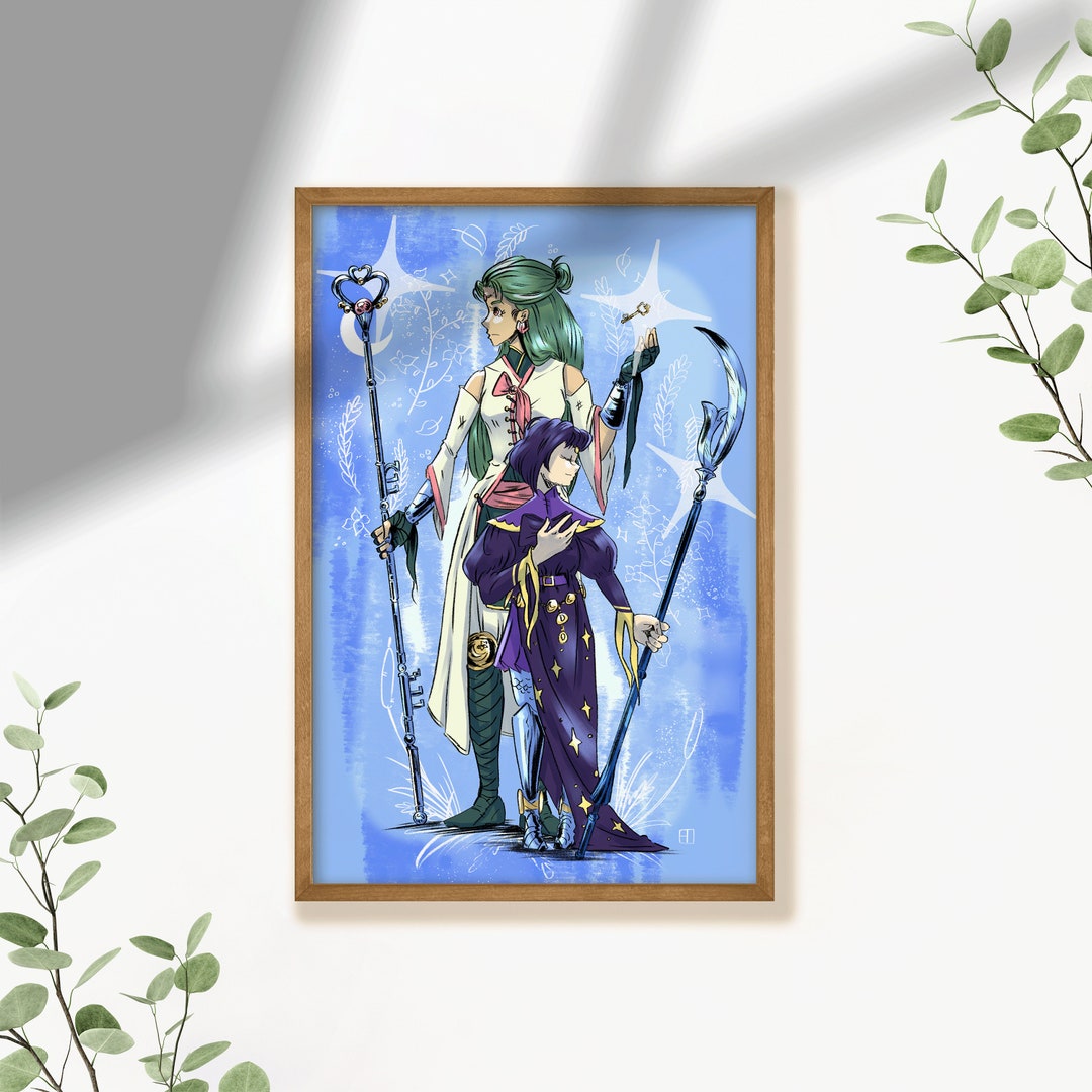 DND Sailor Scouts Digital Illustration Print Monk and - Etsy