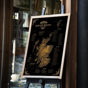 SCOTCH WHISKY Scotland Map of Whiskey Map of Scotland Kitchen Home ...