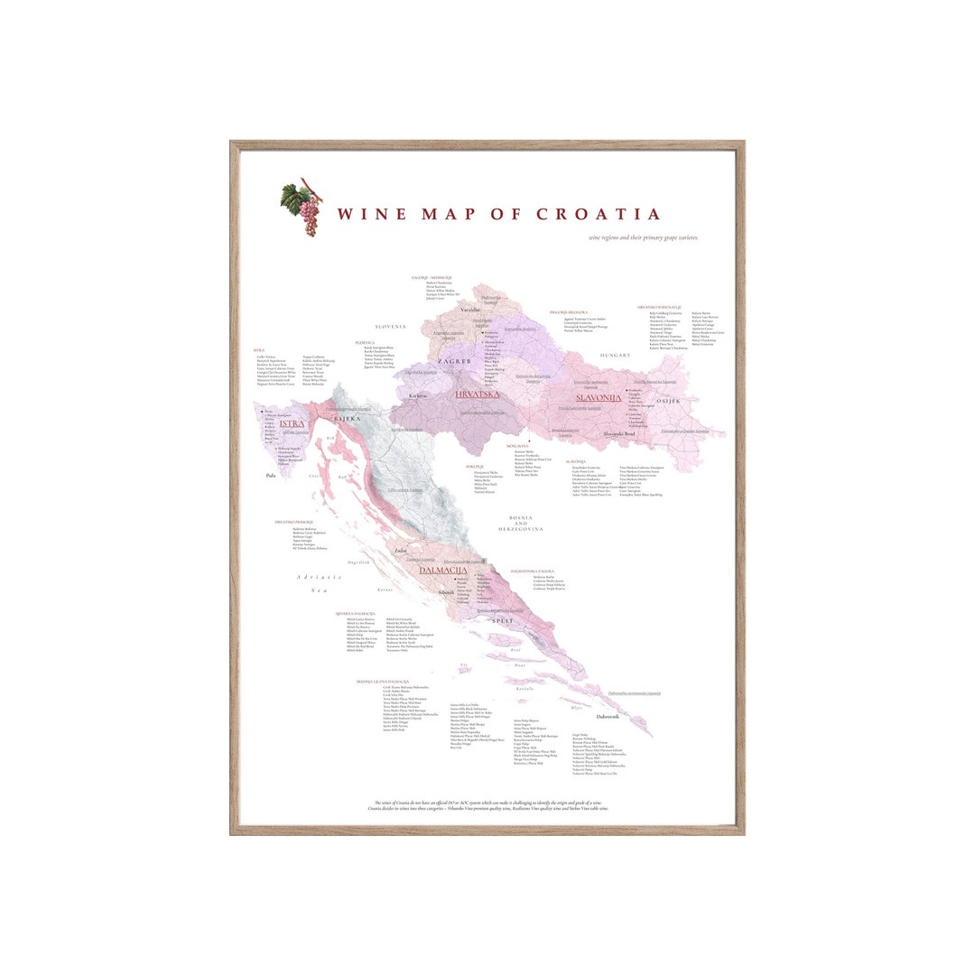 WINE CROATIA Croatia Hrvatska Wine Map Wine Regions Best Wines ...