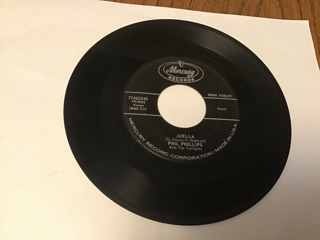 1950s Rockabilly 45rpm Record Phil Phillips on Mercury # 71465x45 ( Sea ...
