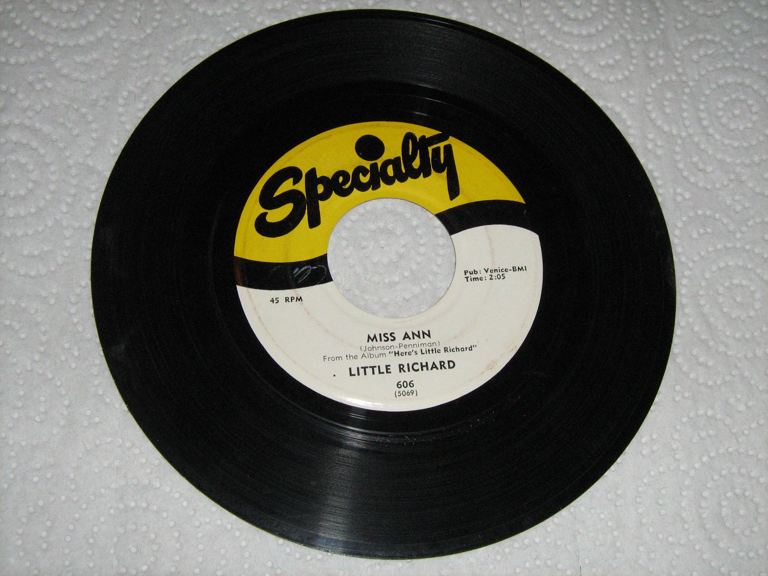 1950s 45 Rpm Rock and Roll Little Richard on Specialty 606 - Etsy