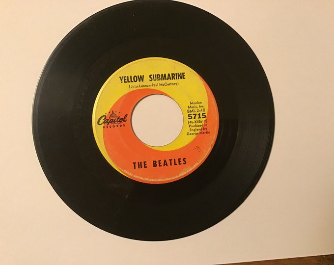 The Beatles Capital Records 45 RPM5715 Yellow Submarine Flip Side ...