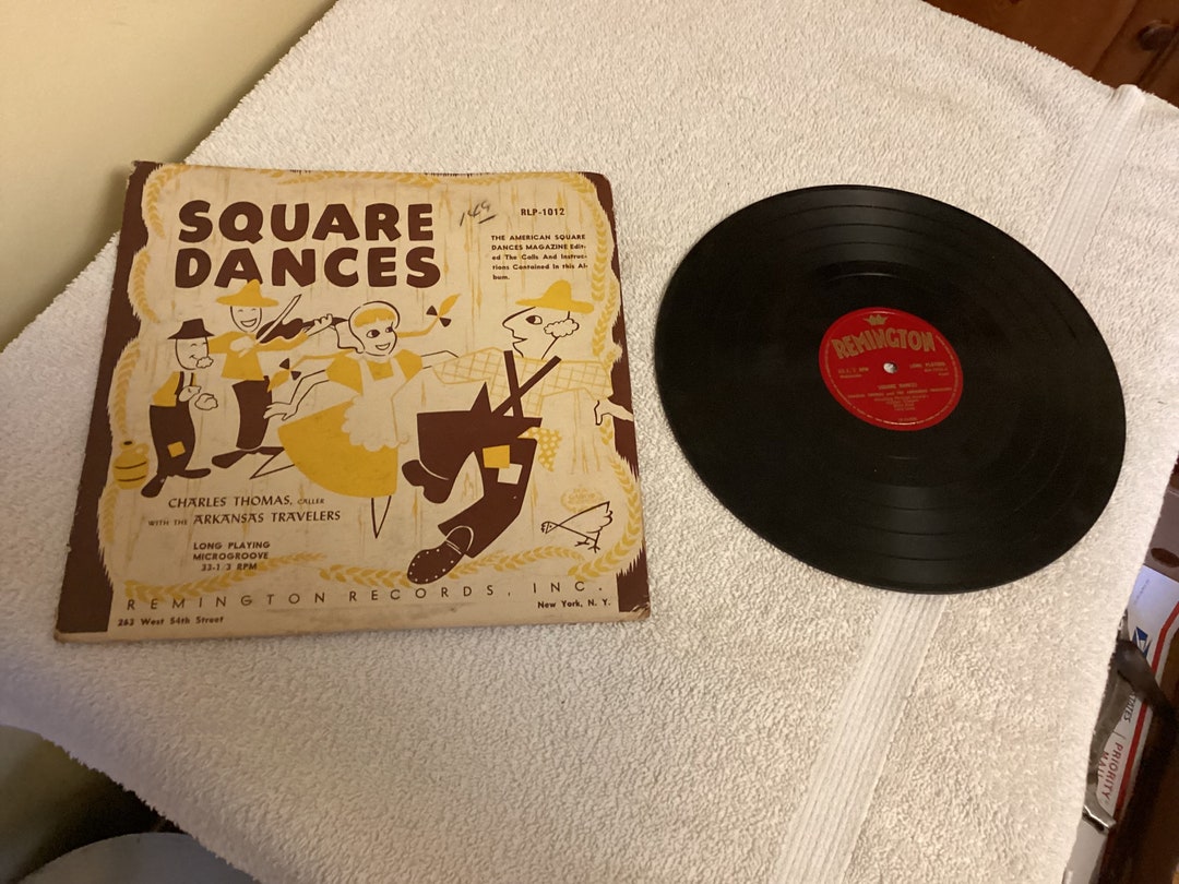Vintage 10” Square Dances 33-1/3 Rpm Record Remington Records Inc ...