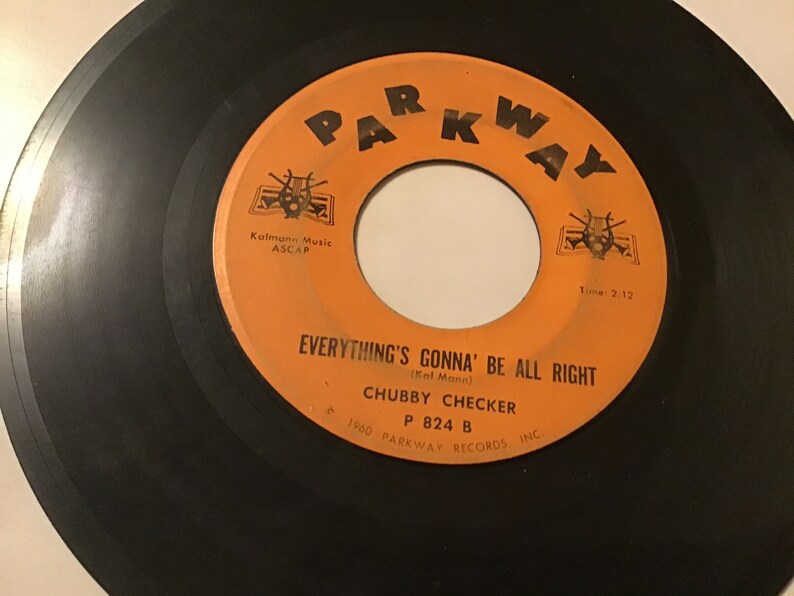 Cubby Checker R and R 45 Rpm Record Parkway # 824 ( Let’s Twist Again ...