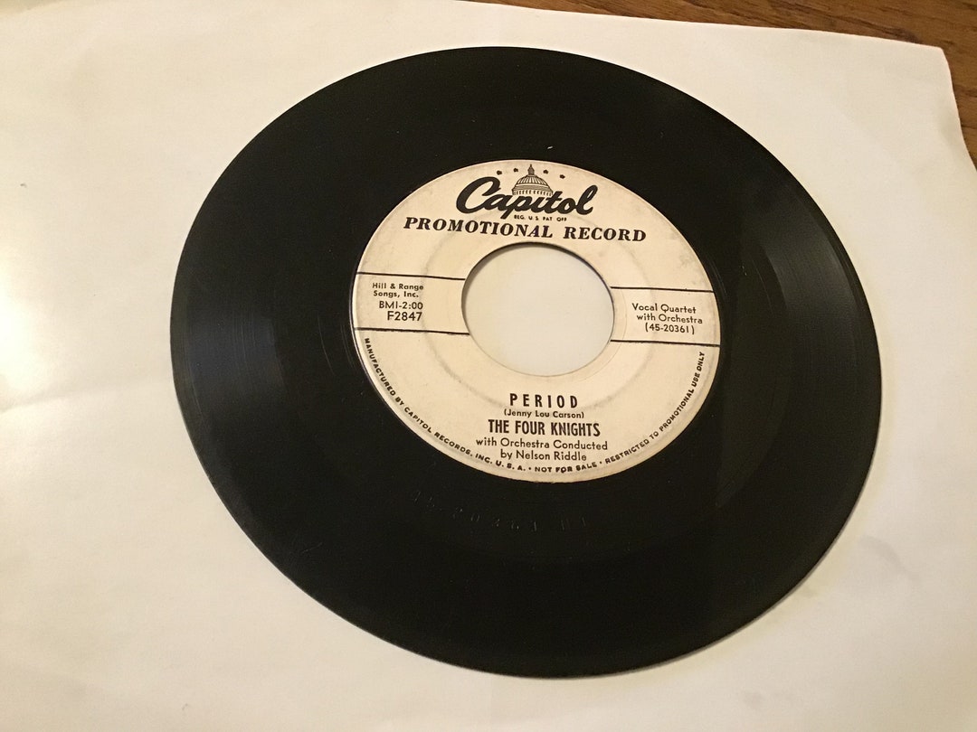 The Four Knights Promo on Capitol Records 45 RPM on Capitol F 2847 ...